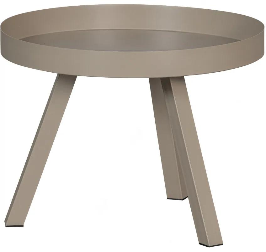 OnaDnes -20% Hoorns Béžový kovový kulatý konferenční stolek Blure 60 cm
