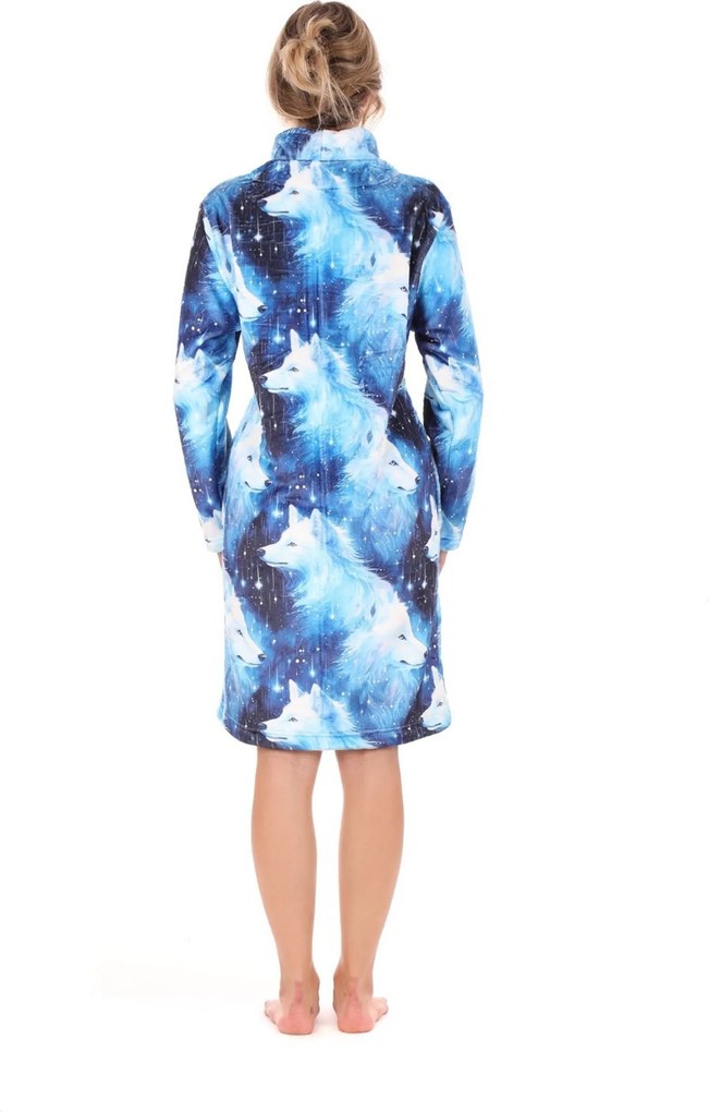 Dámský župan se zipem Lupo vlci 71 26 0018 - XXL