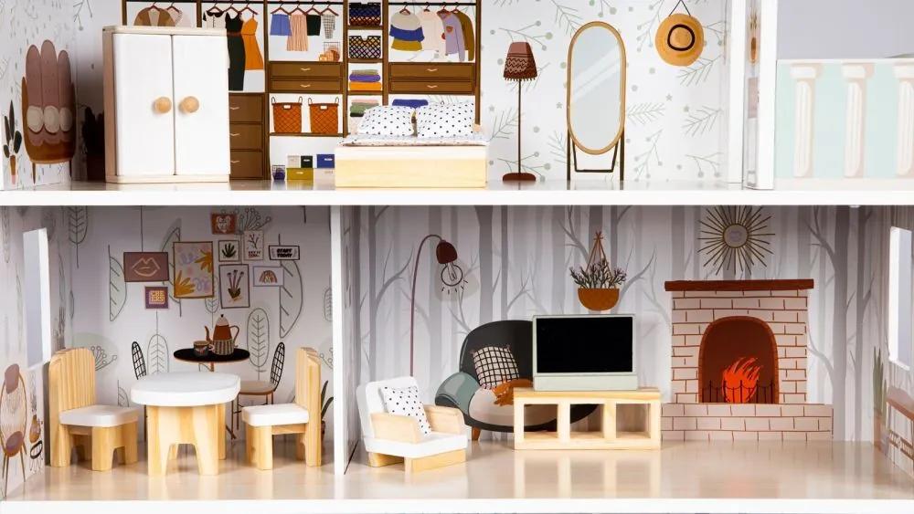 Domeček pro panenky s nábytkem Emma Ecotoys Residence