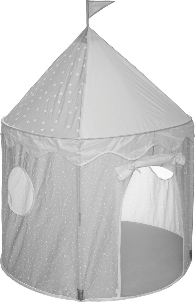 Dětský stan, O 100 cm, polyester, šedá