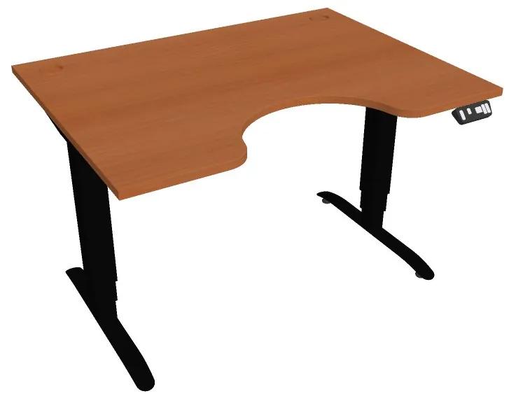 Hobis Motion Elektr. nastavitelný stůl 120x90 s pamětí - HOBIS ERGO MOTION MSE 3M 1200 Dekor stolové desky: třešeň, Barva kovové podnože: černá