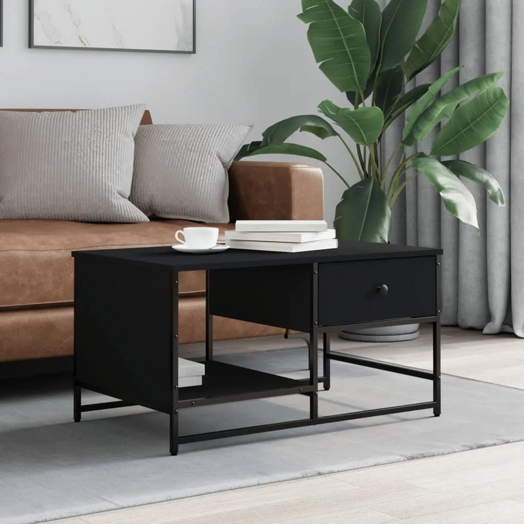 Konferenční stolek černý 85,5 x 51 x 45 cm kompozitní dřevo - Default Title