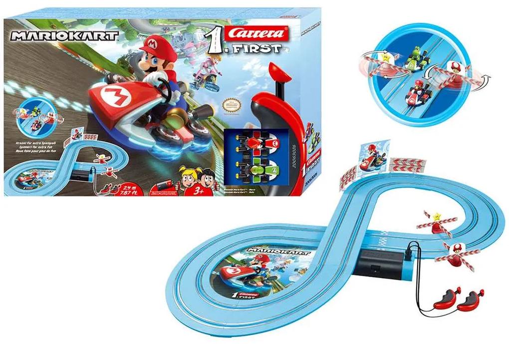 Autodráha Carrera FIRST Nintendo Mario Kart™- Mario and Yoshi 2,4m