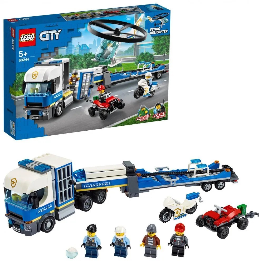 Lego stavebnice lego city police 60244 přeprava policejního vrtulníku