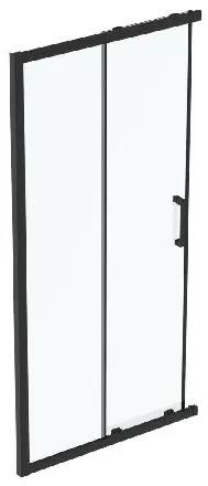 Ideal Standard Connect 2 - Posuvné sprchové dveře, dvoudílné, 1000 mm, černá/čiré sklo K9262V3