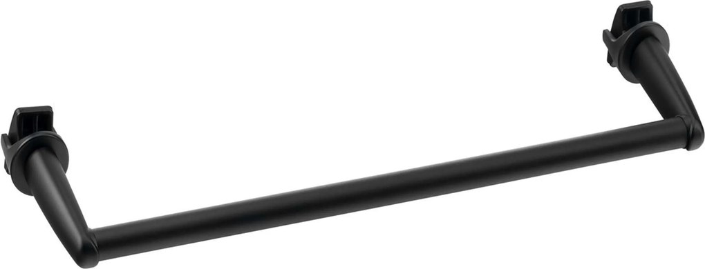 Aqualine - Držák ručníků na topná tělesa, délka 36 cm, matná černá IDR-40B
