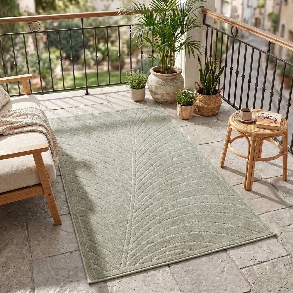 Zelený vnitřní a venkovní běhoun 80x250 cm Nova 1204 – Ayyildiz Carpets
