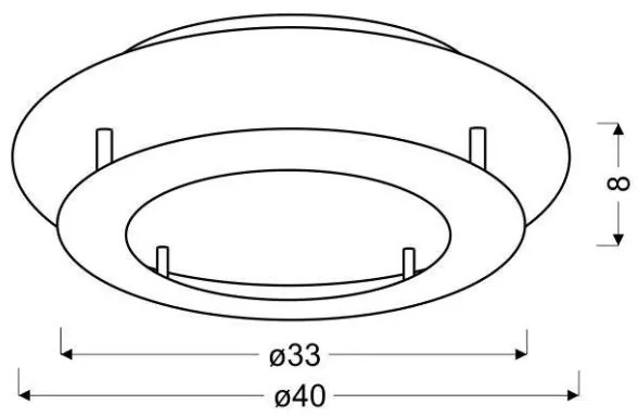 LED Stropní svítidlo MERLE LED/18W/230V