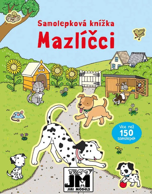 JIRI MODELS Samolepková knížka Mazlíčci 150 samolepek 8