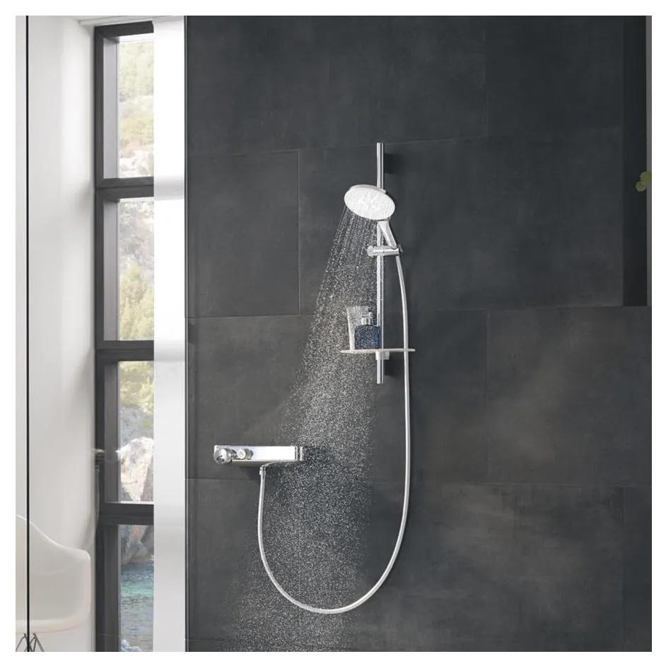 Grohe Rainshower SmartActive 150 - Ruční sprcha se 3 proudy, bílá spodní část sprchy, 9,5 l/min omezovač průtoku, měsíční bílá 26554LS0