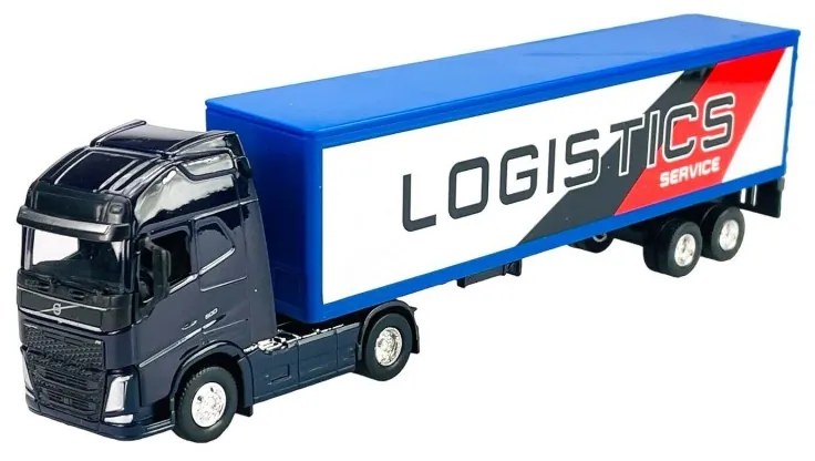 580179 Kovový model - Transporter s návěsem 1:64 - Volvo FH - Global Logistic