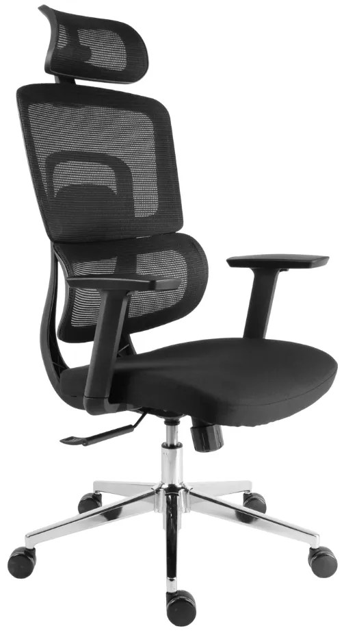 Kancelářská ergonomická židle Neoseat GARY — černá, nosnost 150 kg