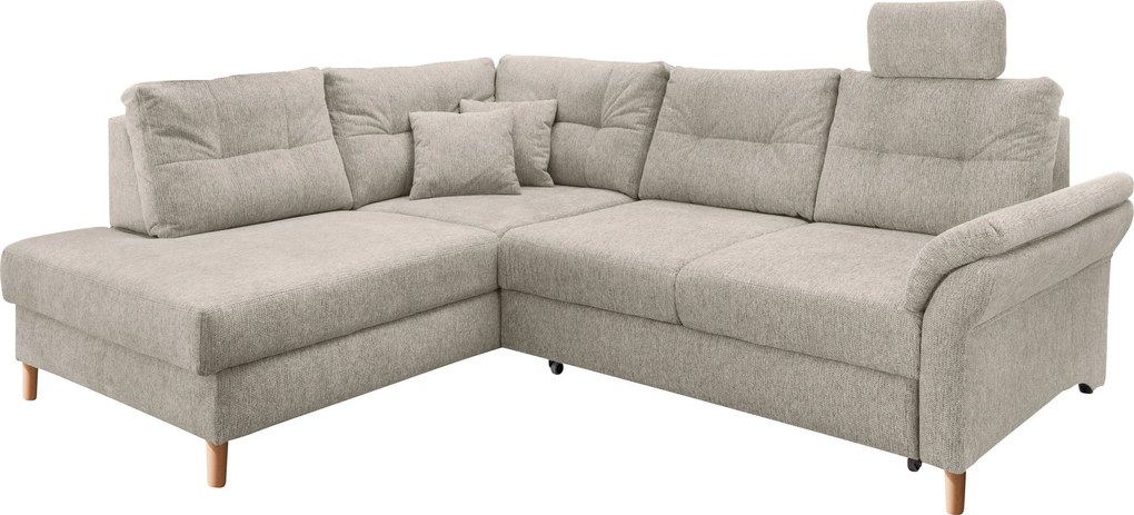 XXXLutz ROHOVÁ SEDAČKA, textil, béžová Livetastic - Sedací soupravy - 002310012743