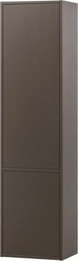 Tmavě hnědá modulární skříňka z borovicového dřeva 55x215 cm Meggy – WOOOD