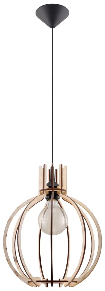 Sollux Lighting Závěsné svítidlo ARANCIA přírodní dřevo