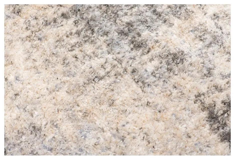 Kusový koberec shaggy Defne šedý 140x200cm