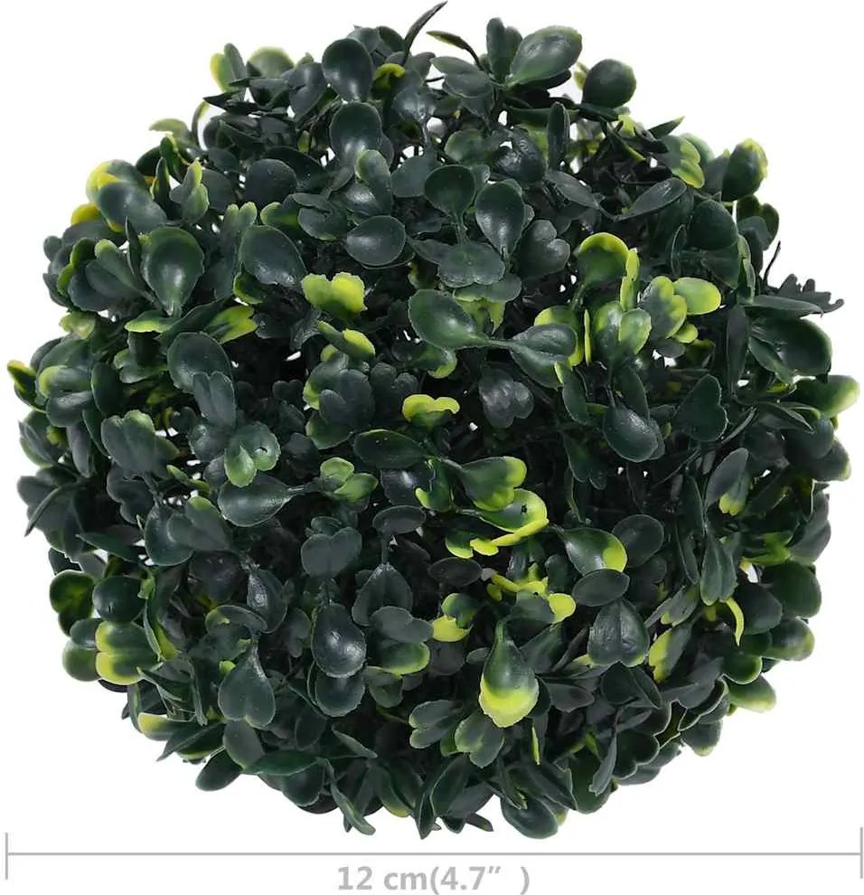 Umělé buxus koule 4 ks 12 cm 315467