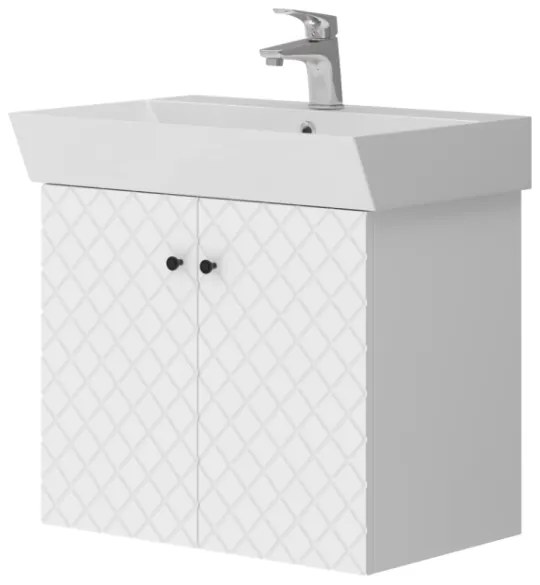 Kingsbath / Lavedo Tessera White 60 koupelnová skříňka s umyvadlem