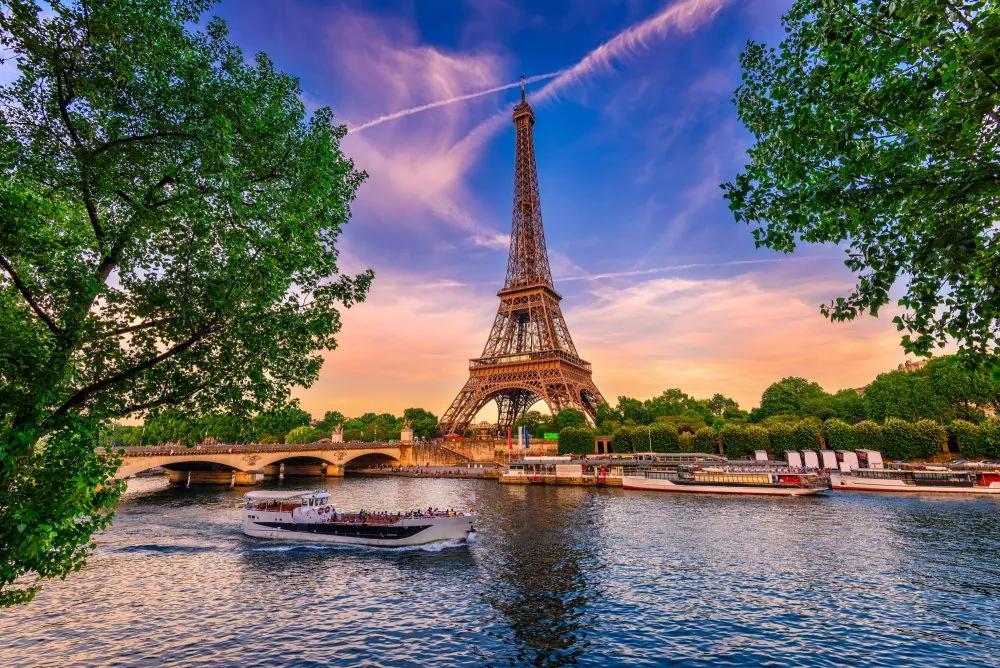 Fototapeta Paříž Eiffelova Věž Strukturální vinyl 180x120