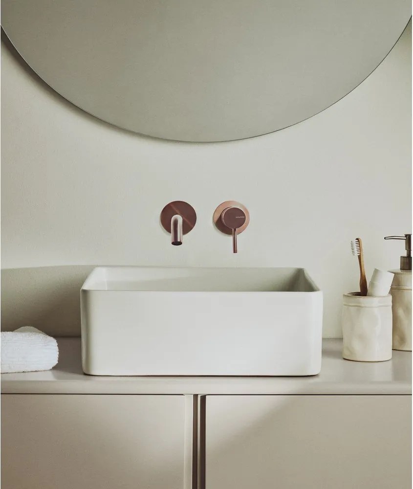 Bílé keramické umyvadlo 36,5x36,5 cm Ovara – Kave Home
