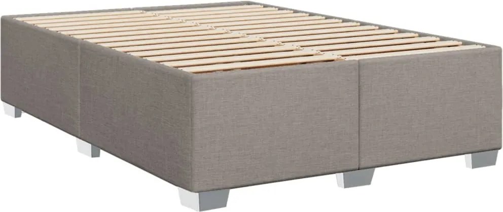 Box spring postel s matrací taupe 140x200 cm textil 3290508