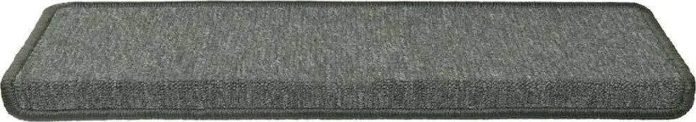 Schodové rohože 30 ks 65 x 21 x 4 cm tmavě zelené s obdélníkovým okrajem 3365773