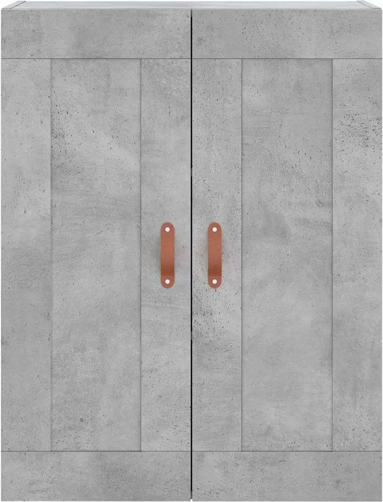 Skříň highboard betonově šedá 69,5x34x180 cm kompozitní dřevo 3199597