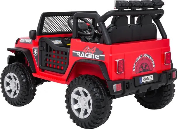 Elektrické autíčko Jeep BEAST 4x4 červené