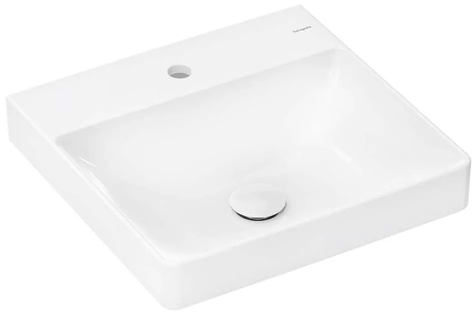 Hansgrohe Xelu Q - Umývátko 50x48 cm, bez přepadu, s otvorem pro baterii, SmartClean, bílá 61014450