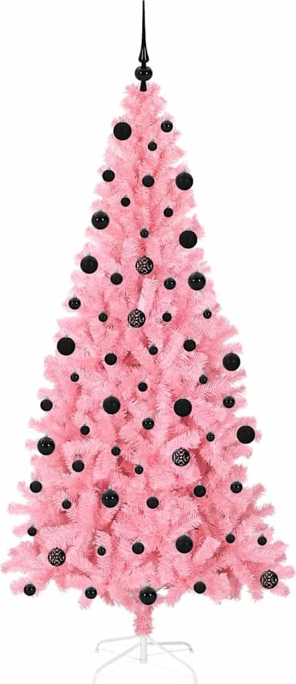 Vánoční stromeček Růžová 210 cm PVC 3396439