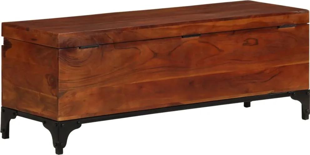 vidaXL Úložná truhla 110 x 35 x 41 cm masivní akáciové dřevo [328304]