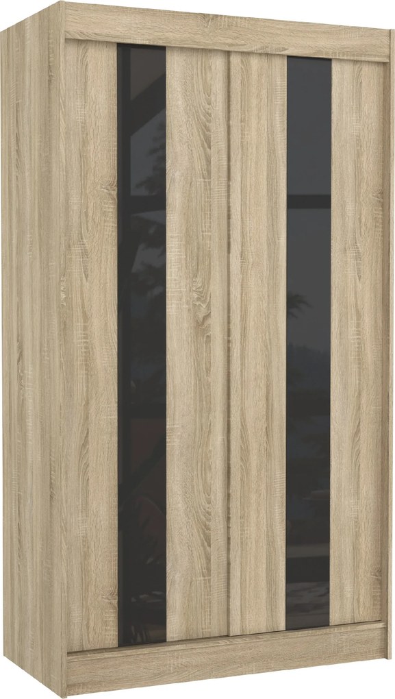 ADRK Furniture Skříň posuvná se zrcadlem KAREN 120 ADRK-SW-KAR-S-BL-120