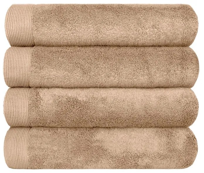 SCANquilt modalový ručník MODAL SOFT béžová malý ručník 30 x 50 cm