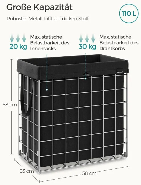 Prádelní koš 110L LCB111B01
