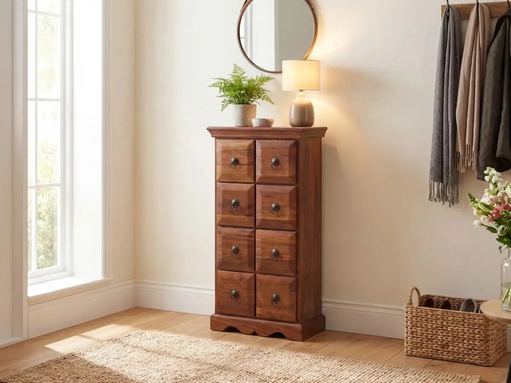 furniture-nabytek.cz - Komoda Meridan akácie 8 šuplíku