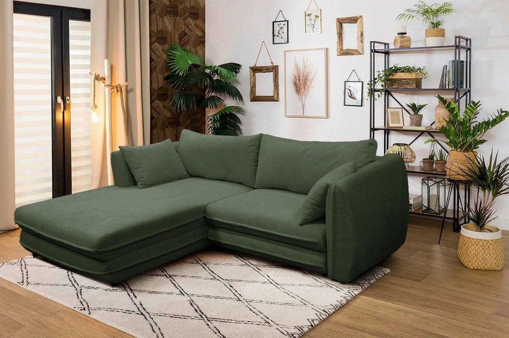XXXLutz ROHOVÁ SEDAČKA, textil, zelená MID.YOU - Sedací soupravy - 001574005808
