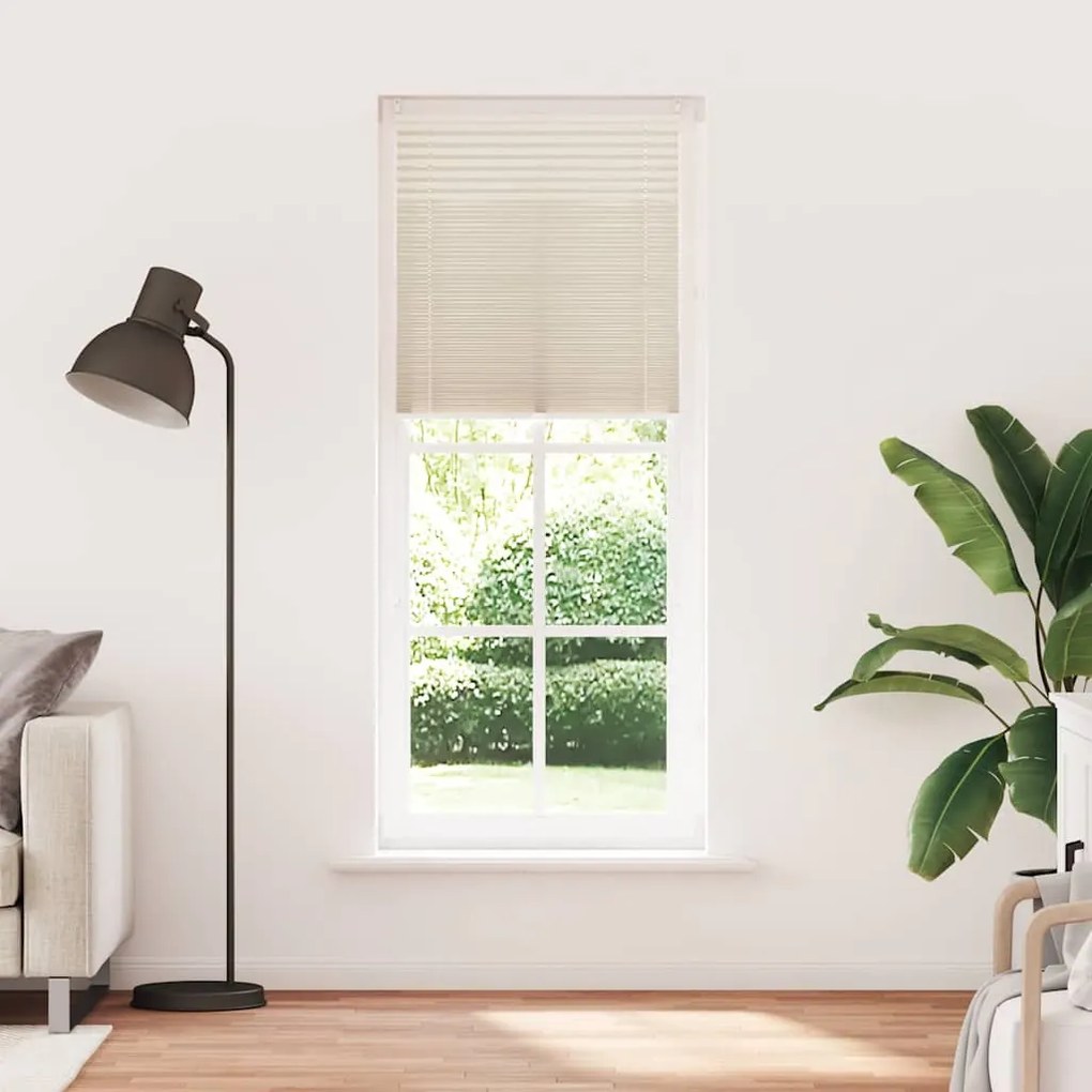 Plisovaná roleta 90 x 200 cm krémová 240640