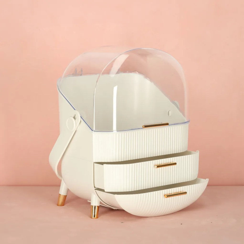 Creative Corner Skříňka na organizér kosmetiky Casket bílá