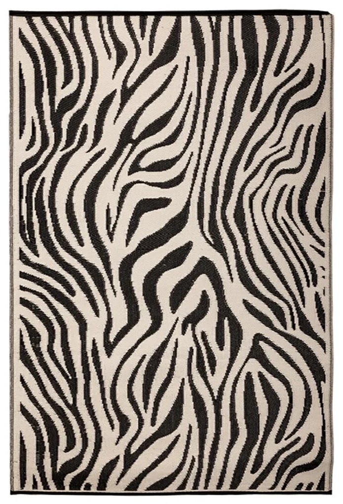 Koberec Zebra, 150x242,5 cm, bílá/černá