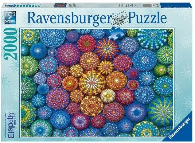 Puzzle ravensburger puzzle 171347 duhové mandaly 2000 dílků