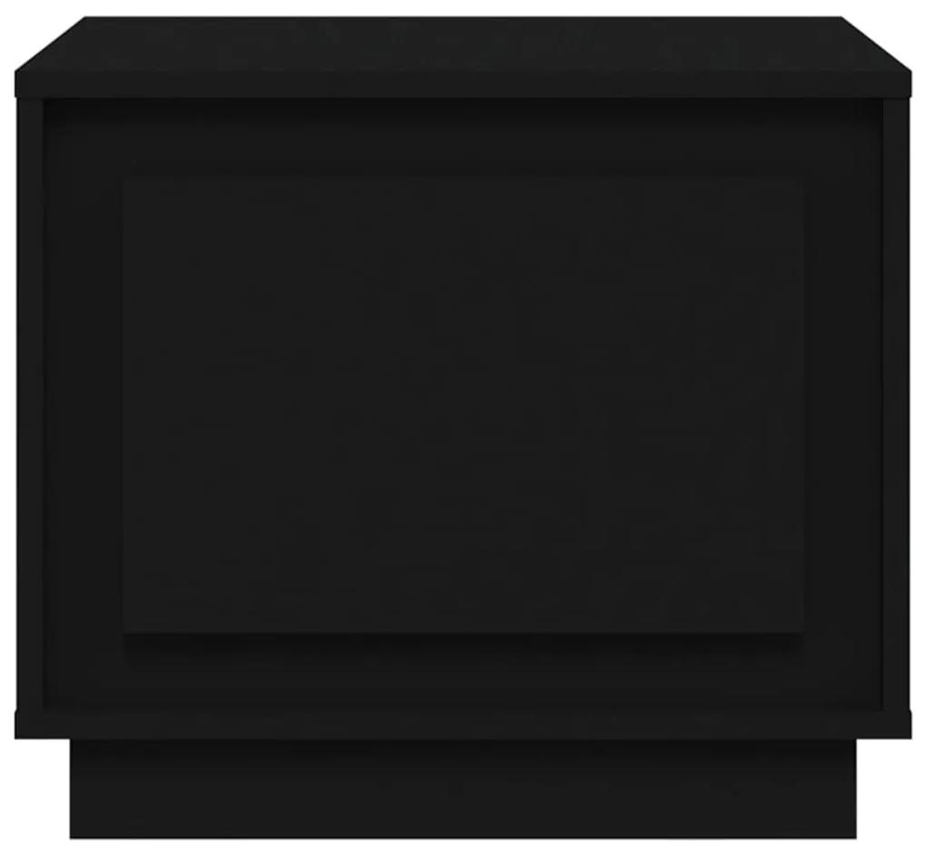Konferenční stolek černý 51 x 50 x 44 cm kompozitní dřevo - Default Title