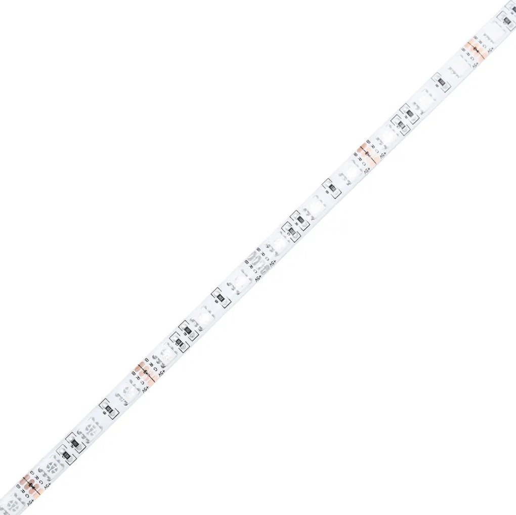 vidaXL Psací stůl s LED světly 120 x 55 x 91 cm kompozitní dřevo [3309418] Barva: Staré dřevo