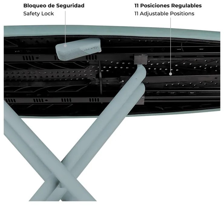 Žehlicí prkno 130x37 cm K-Surf Salvia Tube – Rolser