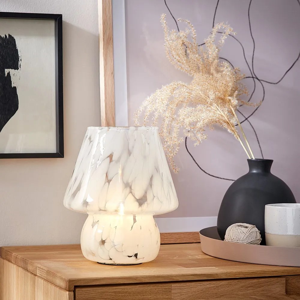 MISS MARBLE LED Lampa 21,5 cm - bílá