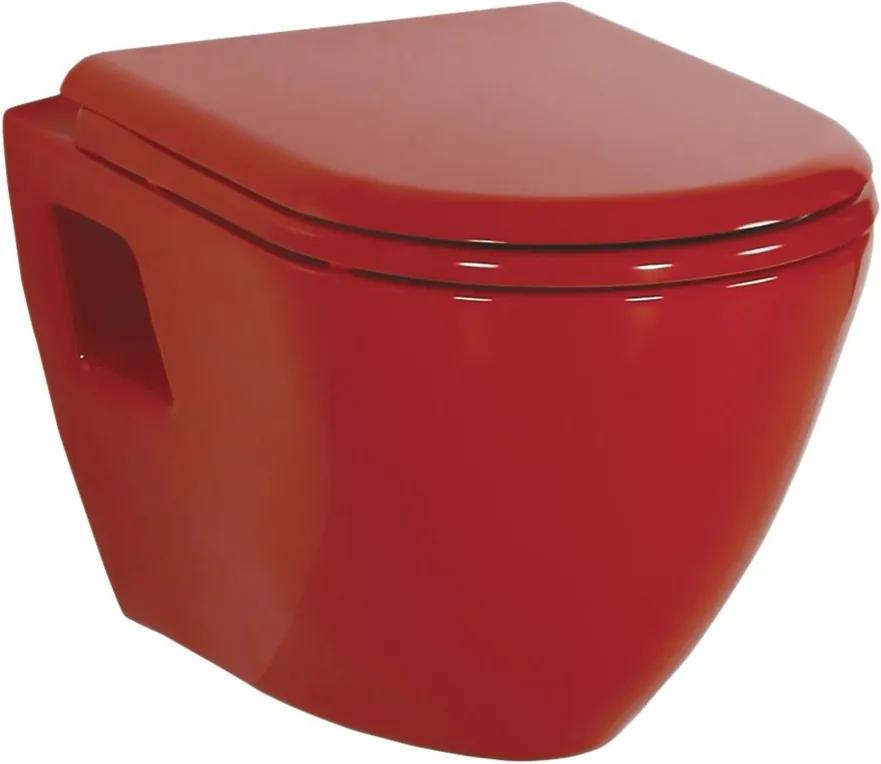 PAULA WC závěsné 35,5x50cm, červená (TP325.70100) TP325-11KI