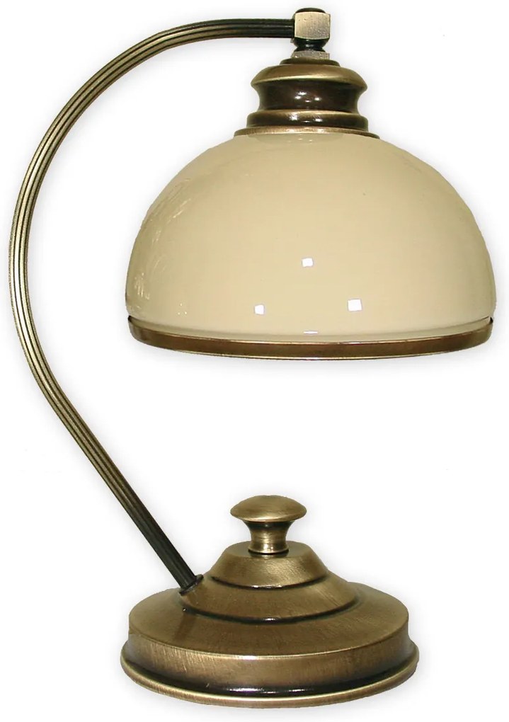 Olimp stolní lampa 1 žár. / patina