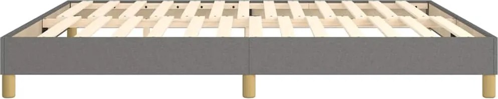 Rám postele s boxspringem tmavě šedý 160 x 200 cm textil 3120623