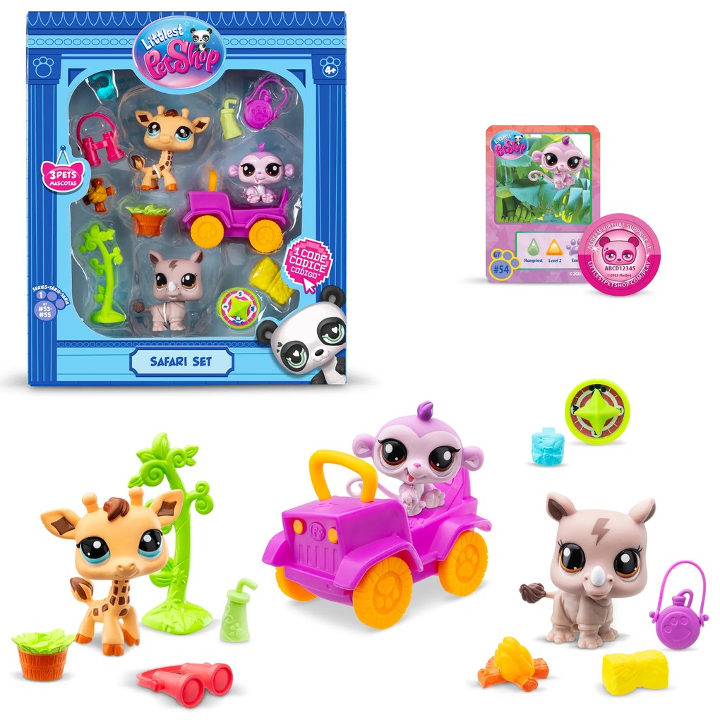 Littlest Pet Shop 3 figurky Safari