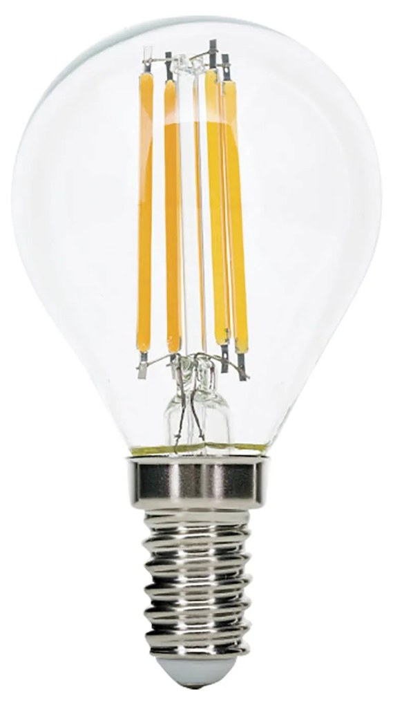 LED žárovka-kapka E14 4,5W filament 827 stmívatel.