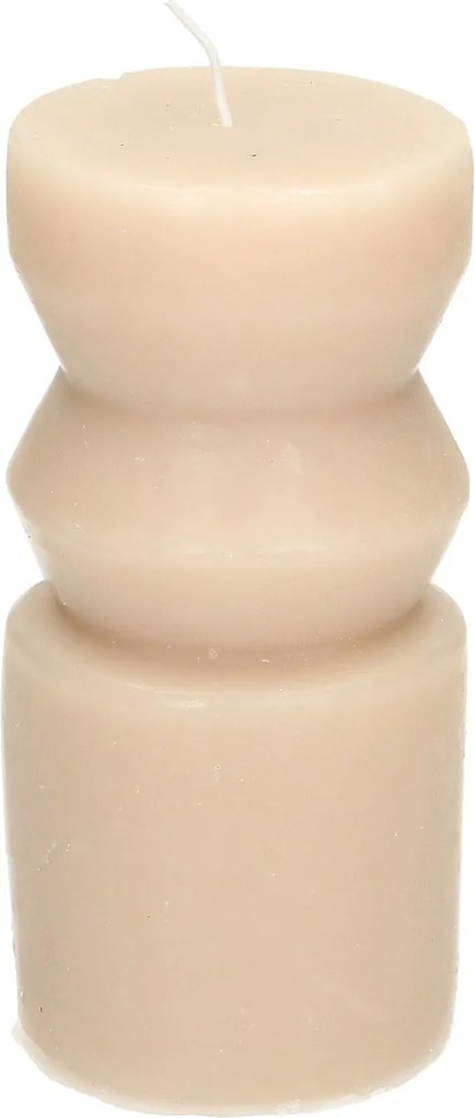 Svíčka Cornelia 14cm beige
